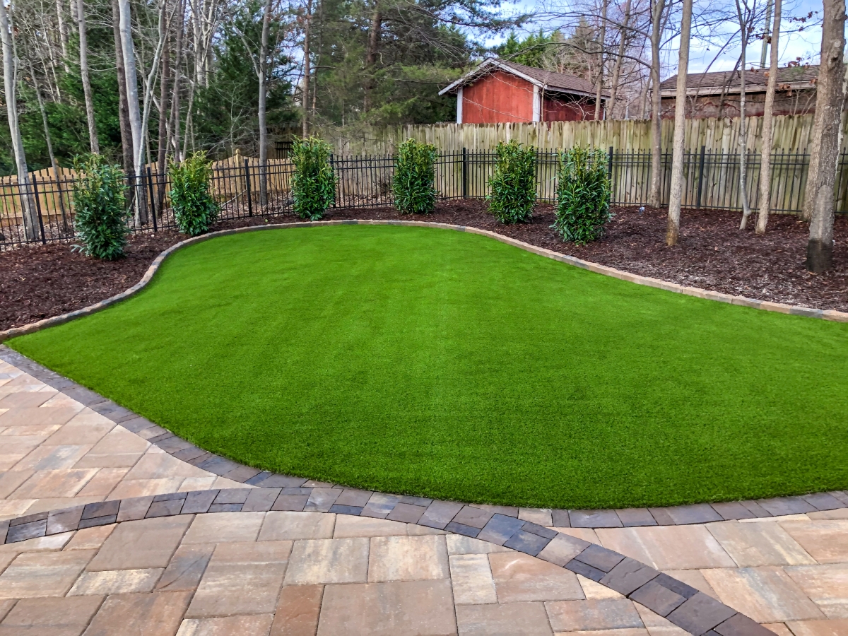Epic XL synthetic lawn Installation - Greensboro, North Carolina